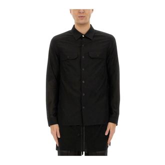 Rick Owens Homme, Chemises, Noir, Taille: M Surchemise