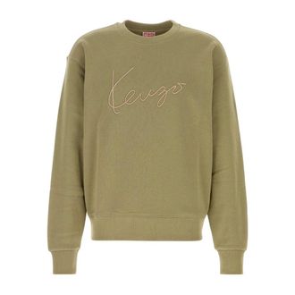 Kenzo Signature Sweatshirt - - Sweatshirts & Hoodies - Herren - Gr&uuml;n - L