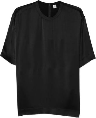 Toteme t-shirt satiné - Noir