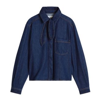Marc O'Polo Denim Bluse Boxy Fit - - Jackets - Damen - Blau - M