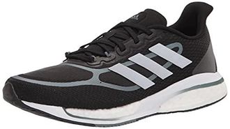 adidas Mens Supernova + Trail Running Shoe, Black/Silver Metallic/Blue Oxide, 11