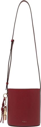 Furla Femme, Sacs, Rouge, Taille: ONE Size Cherry Roxie Bucket Bag