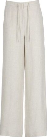 Lardini Femme, Pantalons, Beige, Taille: 38 FR Linen Pantalons