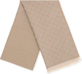 Gucci Womens Beige Wool Oves Aries Foulard Accessory
