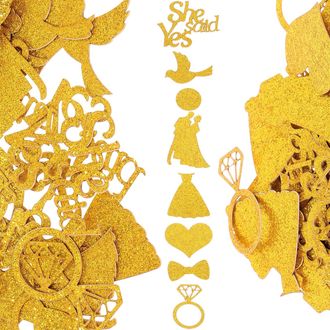 NUOBESTY Hochzeitskonfetti Papier Bunt Streukonfetti Tischdekoration Leicht und Vielseitig f&uuml;r Partys Junggesellinnenabschiede und Feierlichkeiten