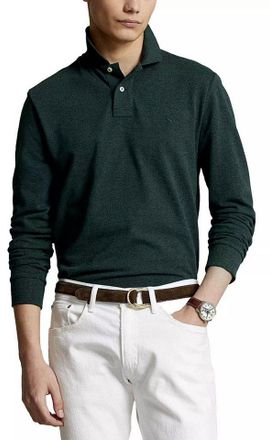 Polo Ralph Lauren Langarm-Poloshirt Herren Hemd Slim-Fit Weich, atmungsaktiv und angenehm auf der Haut