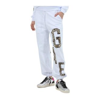 Ga&euml;lle Paris Wei&szlig;e Logo Jogger Sweatpants Damen - - Trousers - Damen - Wei&szlig; - S
