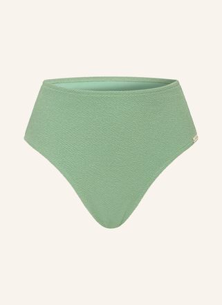 Watercult Watercult High-Waist-Bikini-Hose Swim Sparkle Mit Glitzergarn gruen