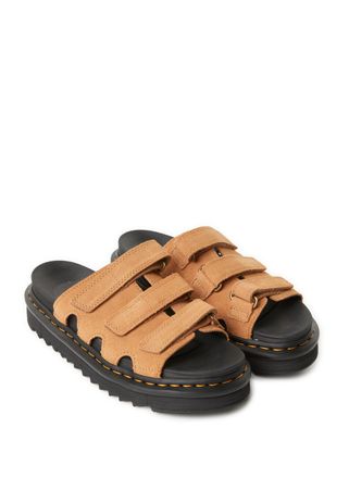 Dr. Martens Lederrutsche Raide Sandalen - Brown