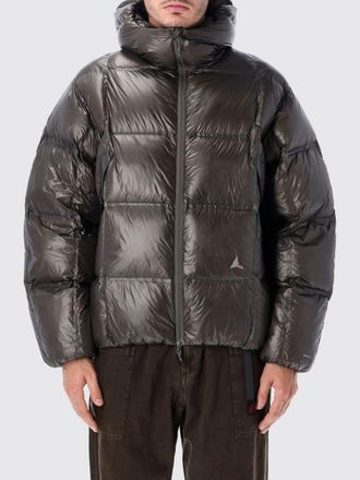 Roa Wasserdichte gesteppte Nylon-Daunenjacke mit Kapuze und Logo