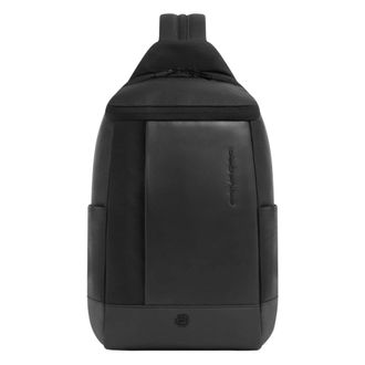 Piquadro Sling Bag mit Fingerabdruckschloss und Rucksacktr&auml;gern - - Bags - Herren - Schwarzk - ONE SIZE
