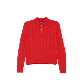 Ralph Lauren Cable-knit Polo Sweater