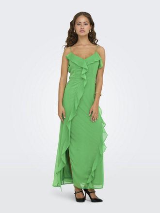 Pieces Maxikleid - sommerliches Maxikleid ohne &Auml;rmel in Unifarbe