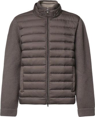 Herno Veste matelass&eacute;e en m&eacute;lange de laine - Homme - Vestes - Brun - Taille: 4XL