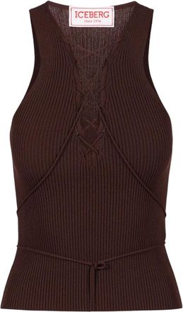 Iceberg Femme, Tops, Brun, Taille: 36 FR Tricots