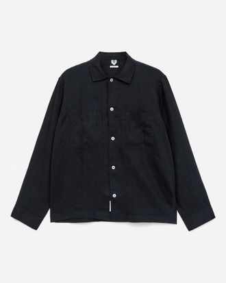 Arket Lockeres Leinenhemd -Blau