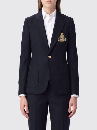 Polo Ralph Lauren Schmal geschnittener Blazer aus Wollmischung mit aufgesetzten Taschen