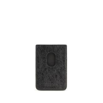 Balenciaga Mens Black Lamb Ovis Aries Wallet