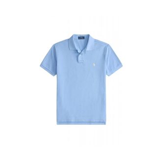 Ralph Lauren Custom Slim Fit Mesh Polo Shirt - - Tops - Herren - Blau - 2XL
