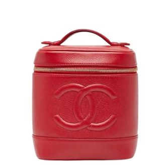 Chanel Sac &agrave; main en cuir Pre-owned - Femme - Pre-owned - Rouge - Taille: ONE Size