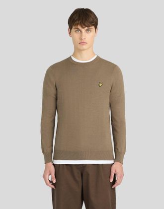 Lyle & Scott Baumwolle-Merino-Rundhals-Pullover