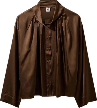 The Garment Femme, Blouses et Chemises, Brun, Taille: 36 FR Cata Kimono Shirt