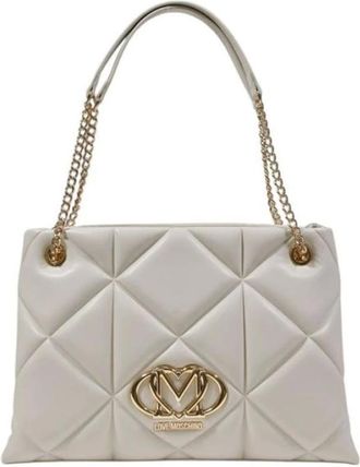 Love Moschino Femme, Sacs, Beige, Taille: ONE Size Chain Bag Quilted Shoulder Bag