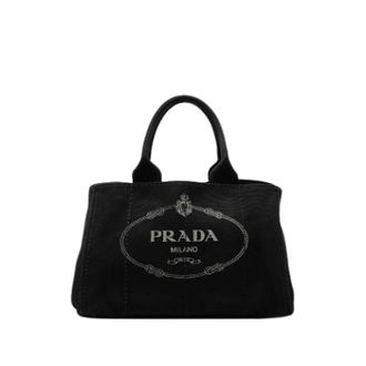 Prada Pre-owned Canvas Satchel - - Pre-owned - Damen - Schwarzk - ONE SIZE