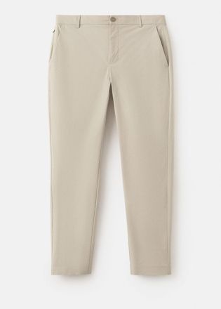 Mango Slim-Fit-Hose, wasserabweisend beige - Herren - 40 - MANGO MAN