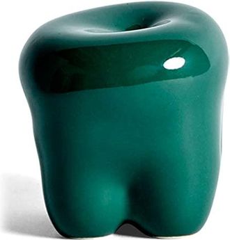 HAY Hay W&S Belly Button Skulptur aus Porzellan in der Farbe Gr&uuml;n, Ma&szlig;e: 6,5cm x 6cm x 6,5cm, 508165