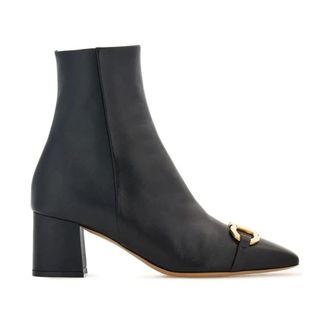 Ferragamo Marilena 60 Leder-Stiefeletten - - Shoes - Damen - Schwarzk - 40 EU