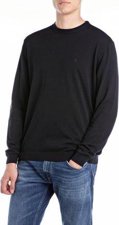 Replay Herren UK4703 Pullover, 098 Black, XX-Large