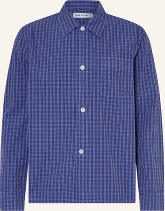 Our Legacy Our Legacy Hemd Box Comfort Fit blau