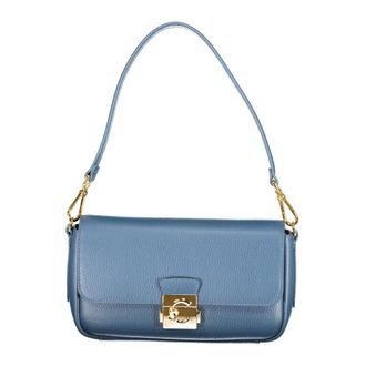 Coccinelle C-Me Lock Medium Umh&auml;ngetasche - - Bags - Damen - Blau - ONE SIZE