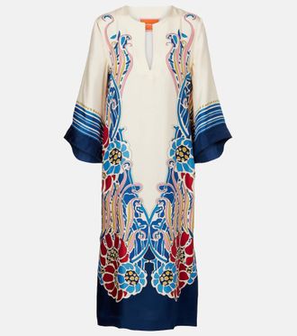 La DoubleJ Bedruckter Kaftan aus Seidensatin
