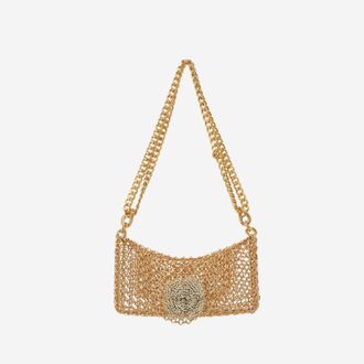Silvia Gnecchi Womens Handbag Camelia Gold Brass Handbags Hand Bags