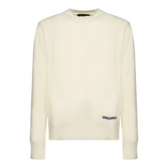 Dsquared2 Wei&szlig;er Strickpullover - - Knitwear - Herren - Wei&szlig; - M