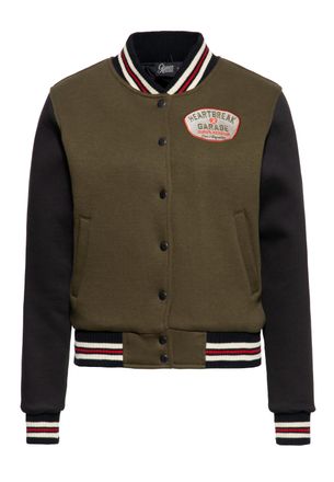 Queen Kerosin Damen College Jacke Heartbreak Garage