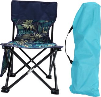 Cabilock Faltbarer Outdoor Campingstuhl mit Rückenlehne Leichter Strapazierfähiger Angelstuhl aus Oxford Kompakt und Bequem für Strand Grillen und Freizeit Ink