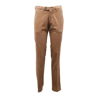 Michael Coal Slim Fit Italienische Hose - - Trousers - Herren - Braun - W31