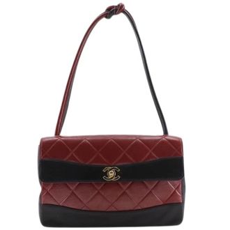 Chanel Pre-owned Matelasse Lammleder Umh&auml;ngetasche - - Pre-owned - Damen - Rot - ONE SIZE