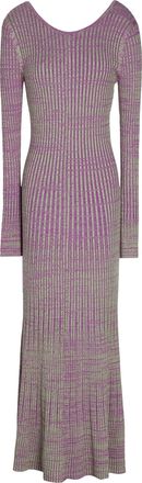8 by YOOX VISCOSE BLEND RIB KNIT MAXI DRESS