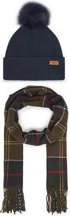 Barbour Set Schal und M&uuml;tze Dover LGS0054TN11 Dunkelblau