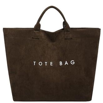 Generic KOBONA Sac Port&eacute; &eacute;paule Femme en Daim Suede Sac Cabas Grand Capacit&eacute; Sacs &agrave; Bandouli&egrave;re Fall Purse Slouch Bag Sacs Uni pour le travail, les courses, l