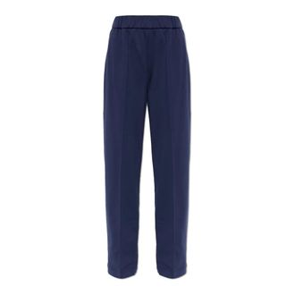 Moncler Femme, Pantalons, Bleu, Taille: 36 FR Pantalon avec couture lat&eacute;rale