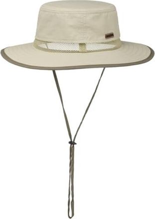 Stetson Chapeau en Tissu Oiutdoor Traveller Homme - de Pluie DEte Outdoor avec jugulaire Hiver Automne Printemps Ete Printemps-ete - XL (60-61 cm) Beige Clair
