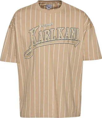 Karl Kani T-Shirt Karl Kani Herren KM234-001-2 KK Trekking Boxy Pinstripe Tee (1-tlg)