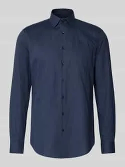 Jake*s Slim Fit Business-Hemd mit Knopfleiste