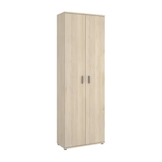 Dmora Armadio Multiuso 2 Ante Apro, Mobile Multifunzione Portaoggetti, Guardaroba Porta Scarpe, 61x35h190 Cm, Rovere - Dmora