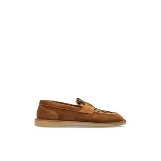 Dolce & Gabbana Wildleder Loafer - - Shoes - Damen - Braun - 37 1/2 EU
